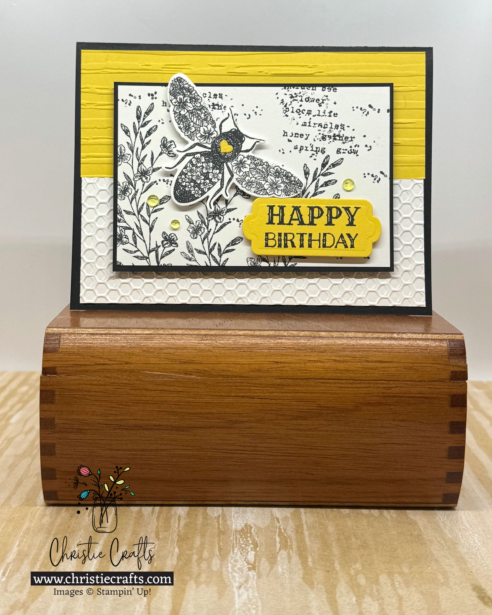 Buzz-Worthy Crafts with the Queen Bee Stamp Set – Christie Crafts