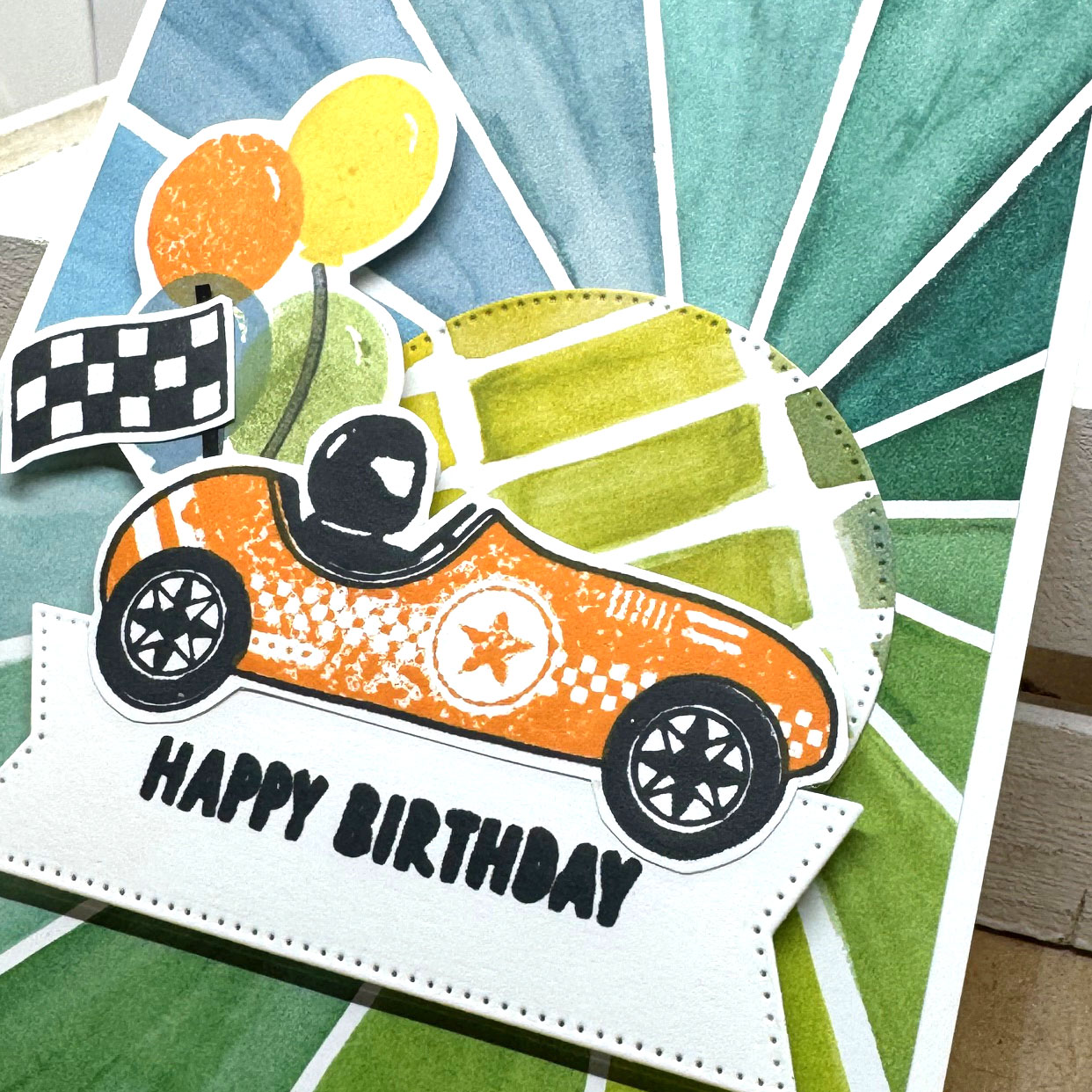 Zoom into Creativity with the Racing By Stamp Set – Christie Crafts
